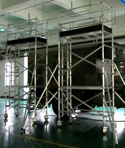 single wide 6m 12m Mobile Scaffold Tower Ladder Aluminium Rolling ...