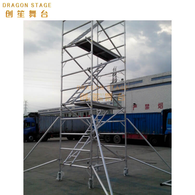 Portable Mobile Scaffolding Tower with Step Ladder from China ...