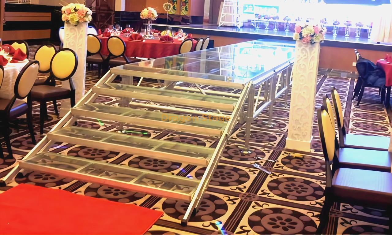 Portable Aluminum Transparent, Clean And Bright Acrylic Glass Stage ...