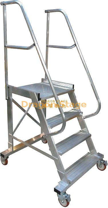 Steps Trolley Platform Ladder for Warehouse Supermarket Folding ...