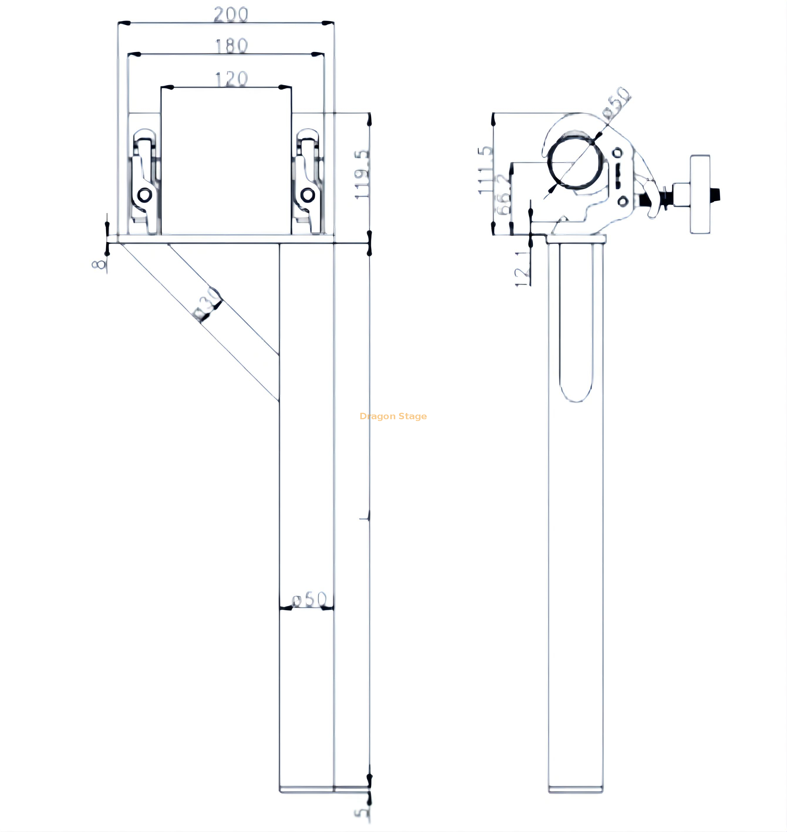Aluminum truss Post with Clamp boom arm from China manufacturer ...