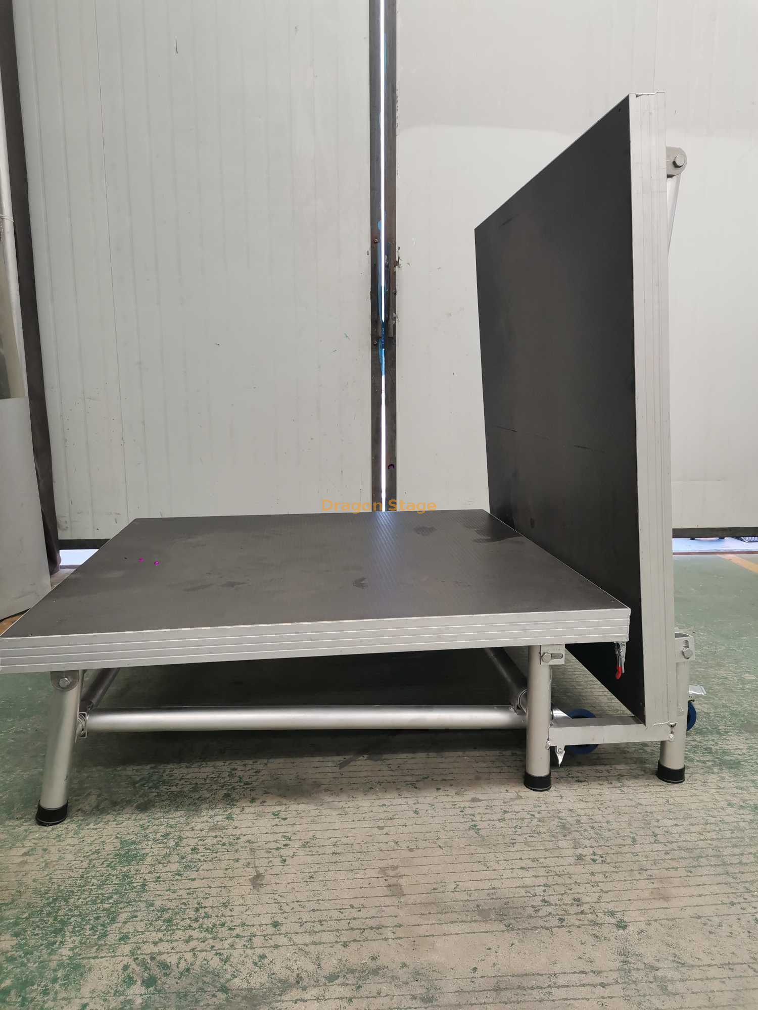Small Wooden Mobile Portable Folding Truss Stage on Wheels Steps Stairs ...