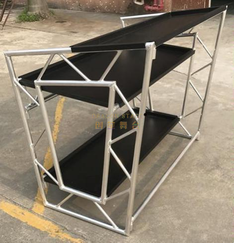 LED Aluminum Folding Mobile DJ Booth XPRS DJ Booth Trussing Stand For ...