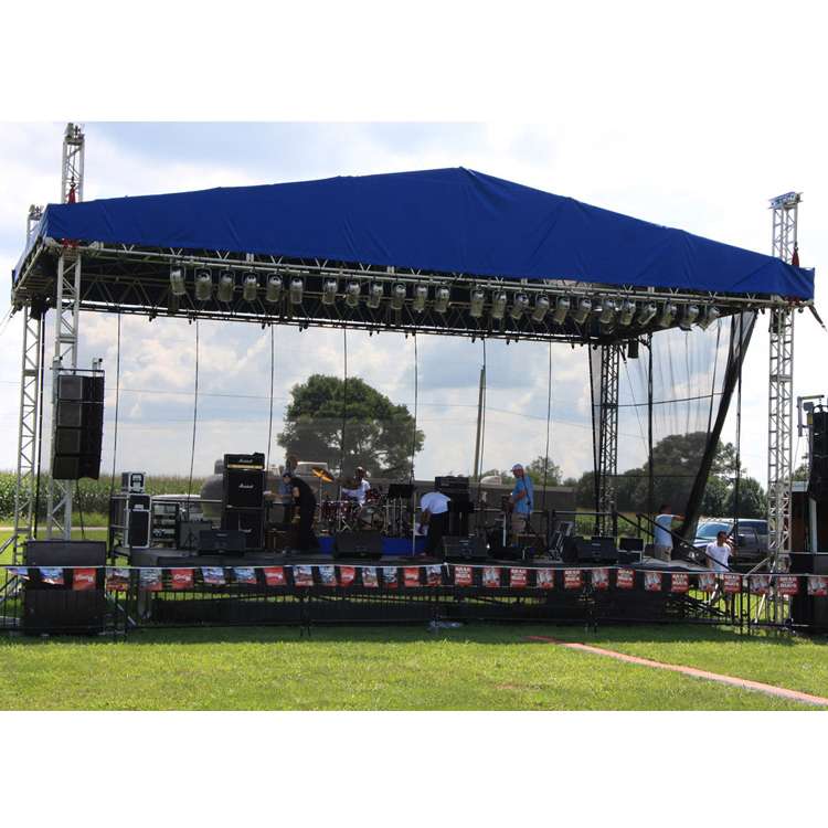 Aluminum Curved Triangle Roof Stage Truss System 6x5x6m from China ...