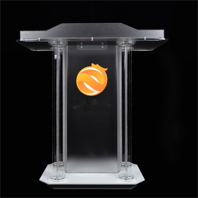 Logo Custom Free Modern Design Clear Acrylic Podium Pulpit Lectern ...
