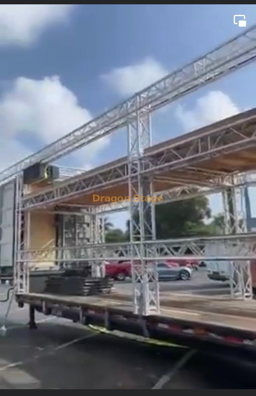 Custom Mobile Stage And Truss for Event Concert Trailer Aluminum ...