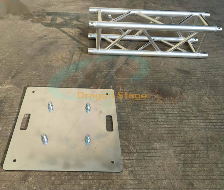 Aluminum Spigot Truss Aluminum Base Plate with Handles 300mm 400mm ...