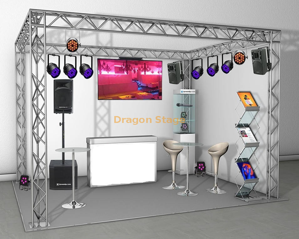 Aluminum Portable Triangular Truss Booth 3x3x2.5m from China ...