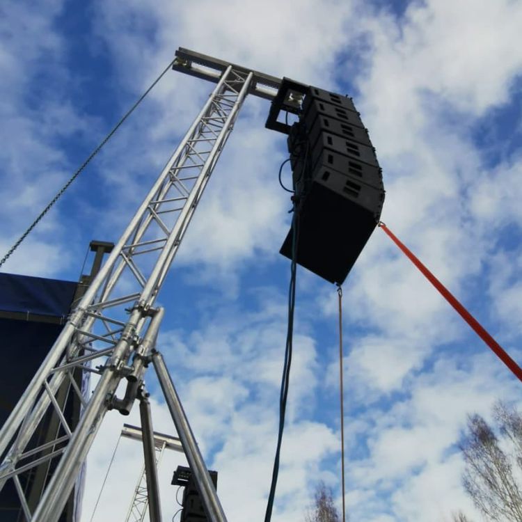 Portable aluminum tower audio truss from China manufacturer - DRAGON STAGE