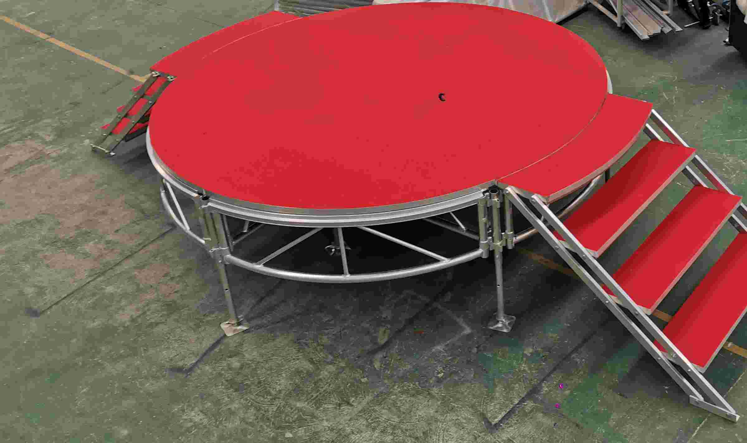 3m Diameter 2m High Aluminum Small Modern Round Church Stage Plywood ...