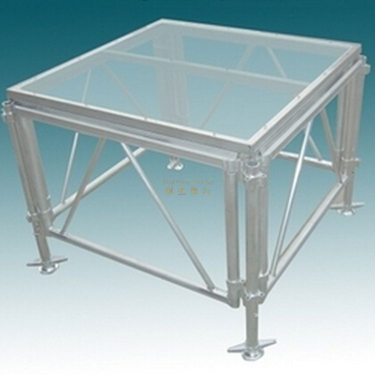 Portable Glass Acrylic Transparent Dance Stage Platform Podium 7.5x2.5m ...