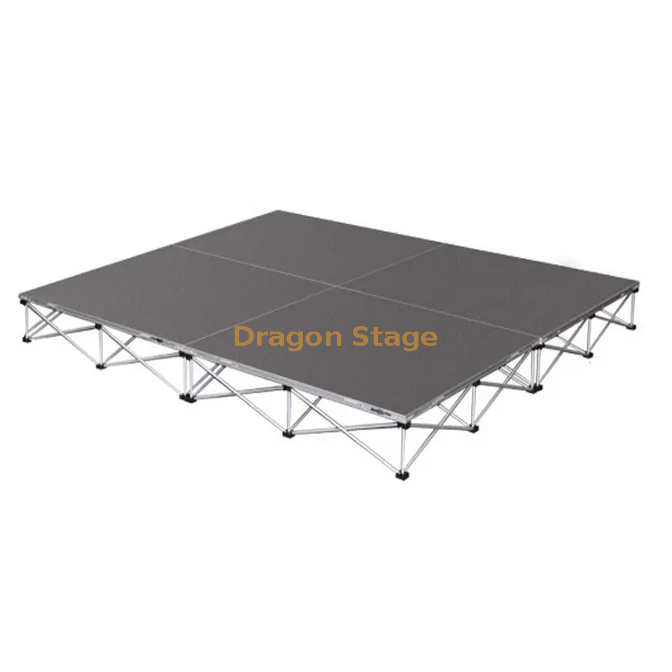 Easy Aluminum Folding Stage 4x4ft Nonslip Waterproof Riser Stage ...