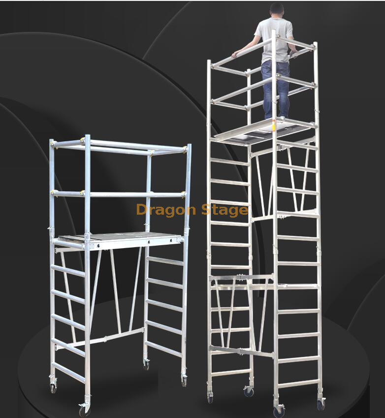 Aluminum Portable Folding Scaffolding for Construction with Customized ...