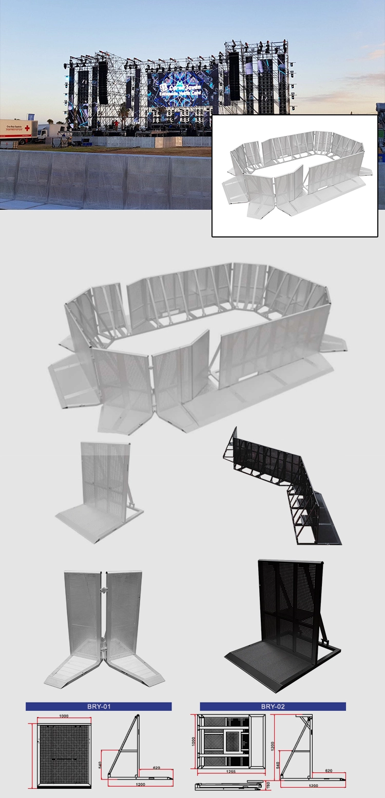 Strong Aluminum Stage Concert Crowd Barrier Event Protect Barricade on ...