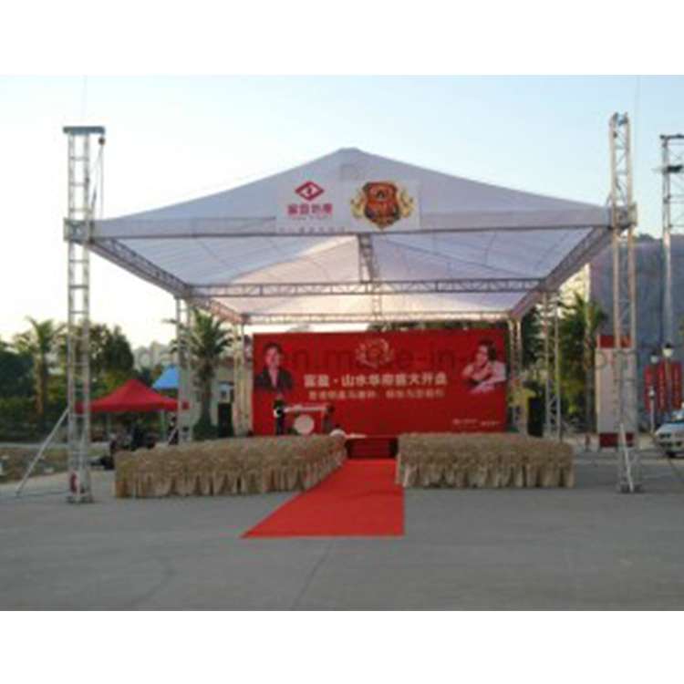 Aluminum Curved Triangle Roof Stage Truss System 6x5x6m from China ...