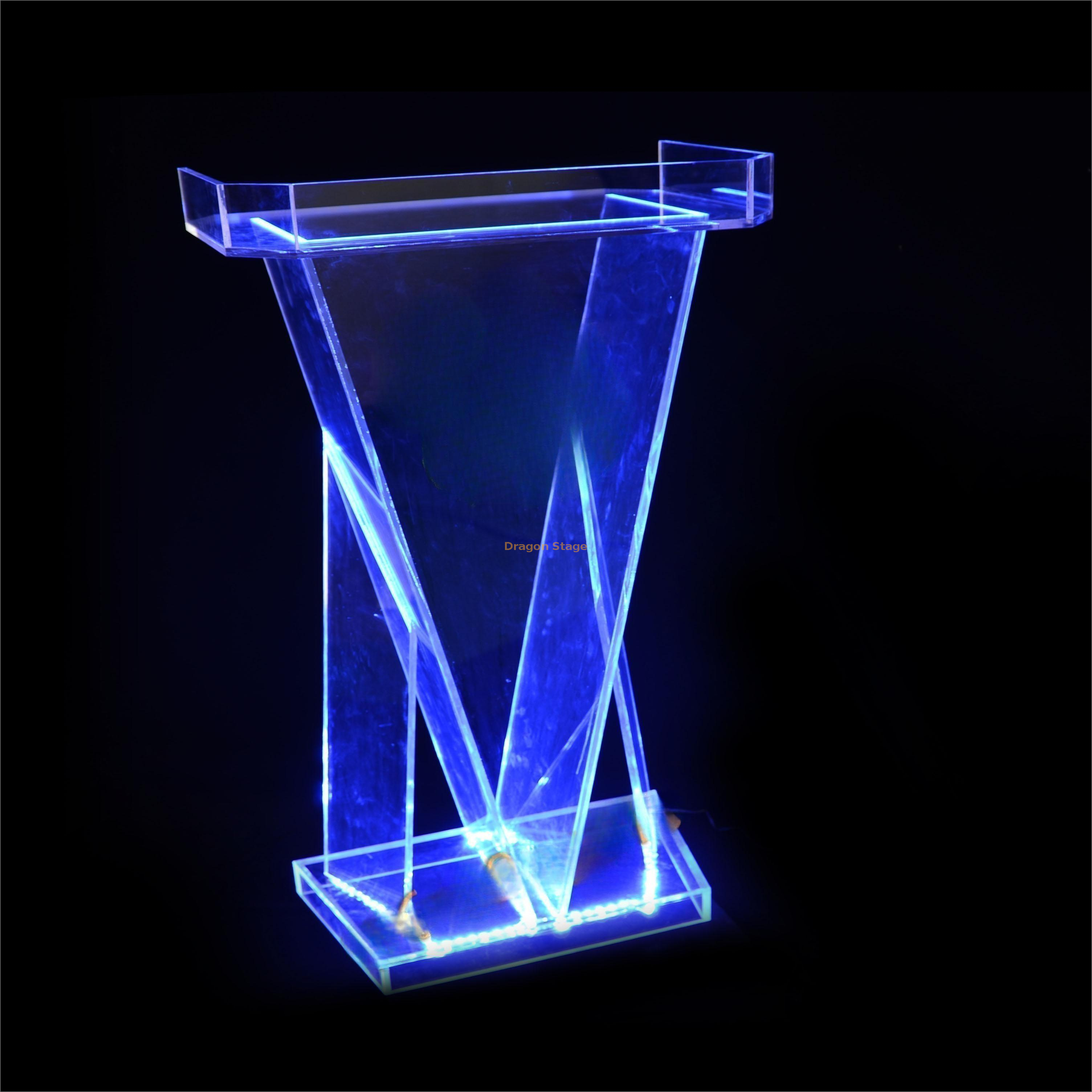 Acrylic Bar DJ Disc Table, Speaking Table, Diamond Shaped Speaking ...