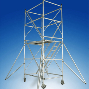 1.35x2x12.67m Aluminum Board Double scaffolding with 45degree ladder ...