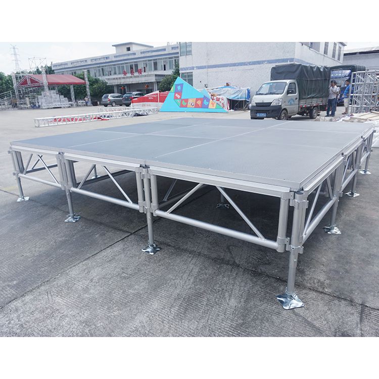 Portable Outdoor Stage Platform Adjustable Stage 6.1x4.88m Height 1-1 ...