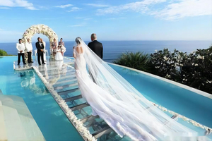 Stage with Glass Truss Stage for Swimming Pool Event Wedding Church ...