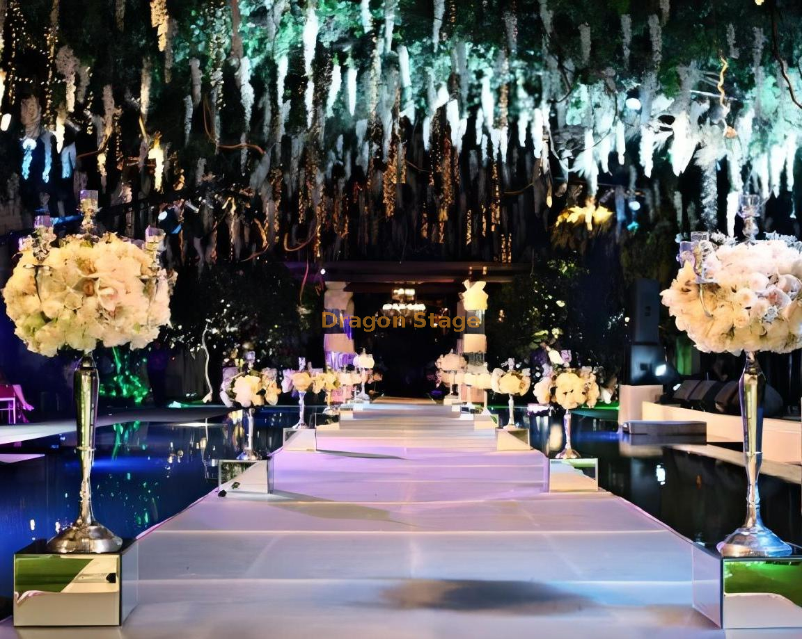 Acrylic Wedding Stage Acrylic Platform Stage Swimming Pool Glass Stage ...