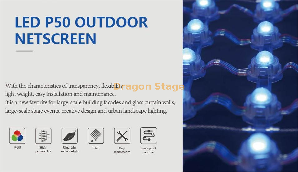 Foldable Outdoor Led Net Screen Curtain Soft Flexible Display from ...