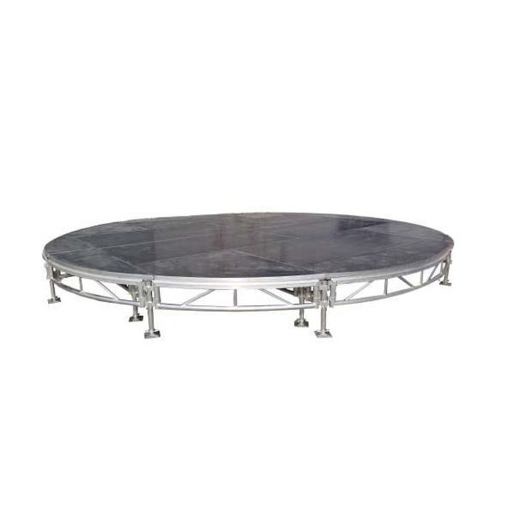 Aluminum Portable Modular Red Plywood Arena Round Stage 6m Diameter ...