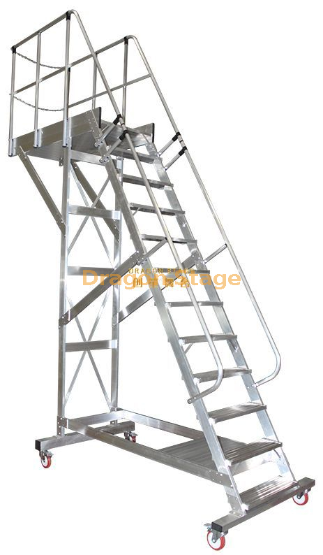 Industrial Portable Stairs with Platform Easy Access for Industrial ...