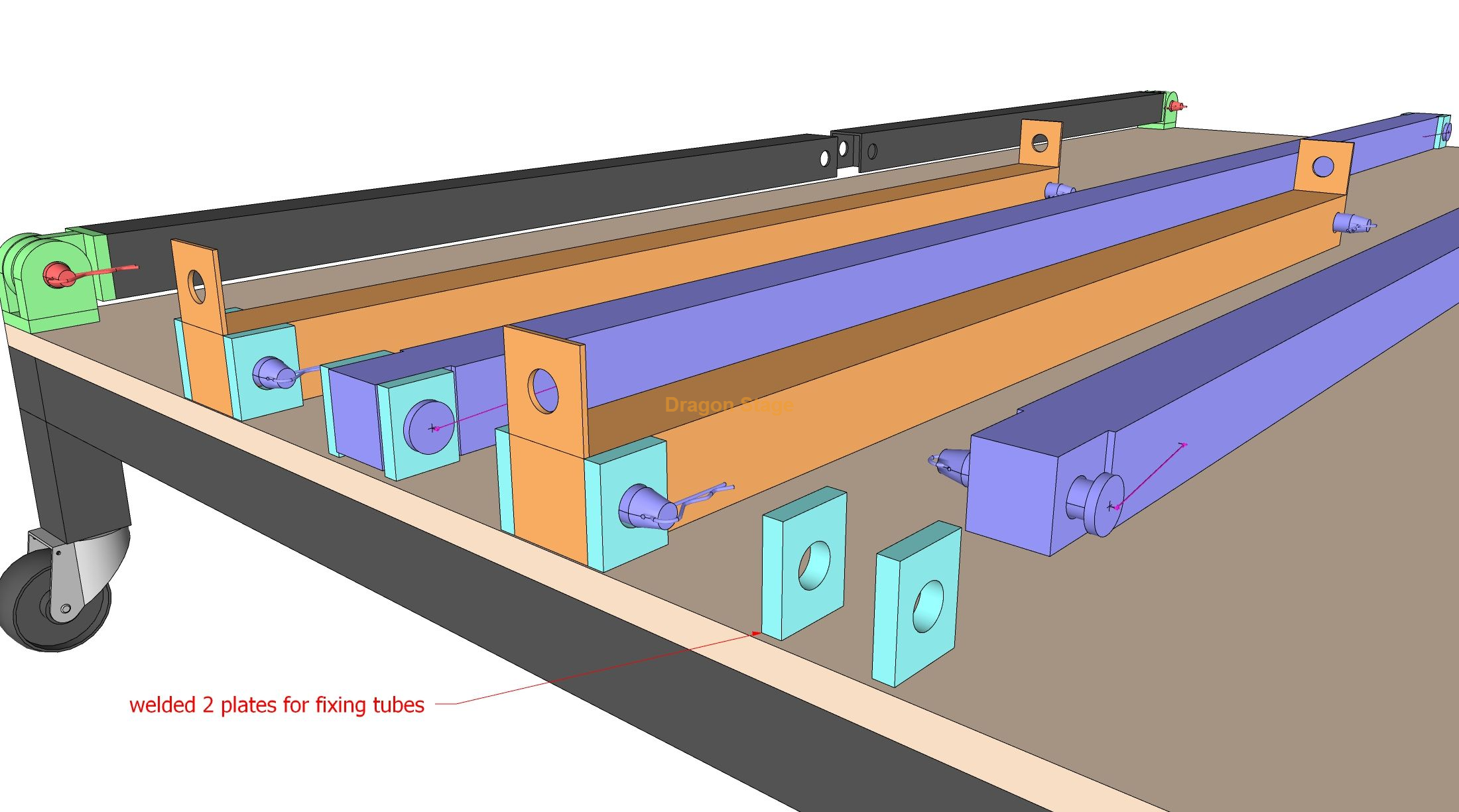 Aluminum Detachable Portable Stage Storage Carts, Cases & Trolleys ...