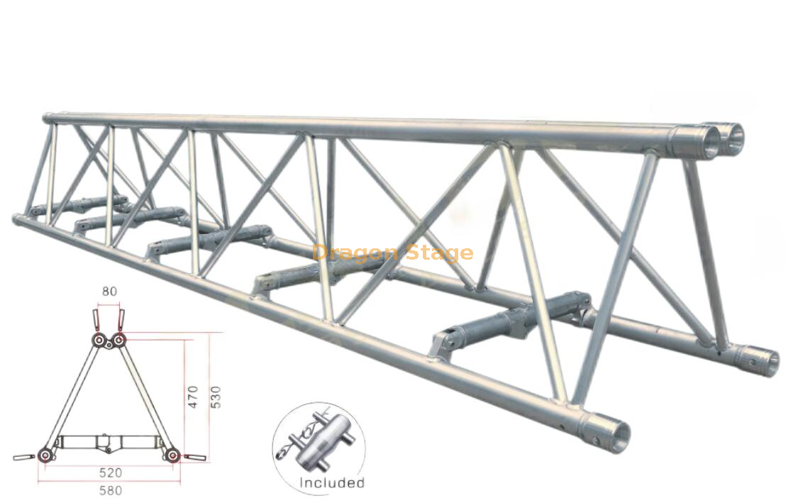 Aluminum Straight Folding Truss 530x580mm S52 from China manufacturer ...