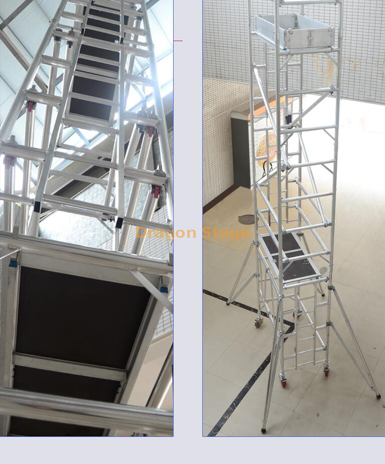 Custom-made quick assembled single aluminum scaffolding from China ...