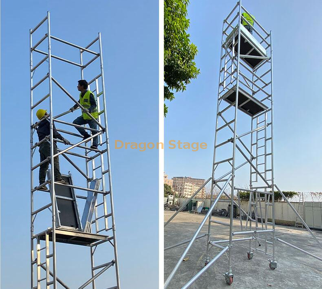 China Aluminum ladder single scaffold tower manufacturers, Aluminum ...