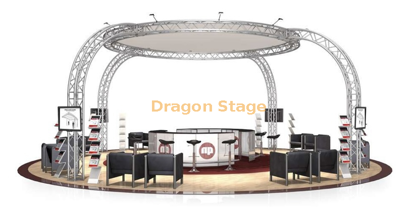 Circle Roof Design 6x6m Booth Stand Truss System from China ...