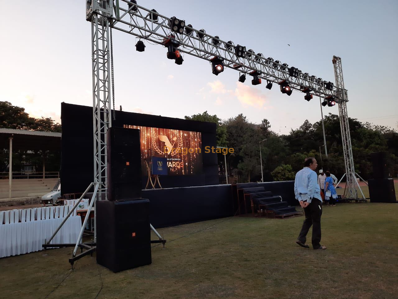 Aluminum 400mm Spigot / Bolt Truss Indian Event Goal Post for Led ...