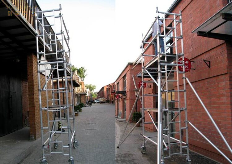 Single Climb Ladder Scaffolding 5m with Bracket Adjustable from China ...