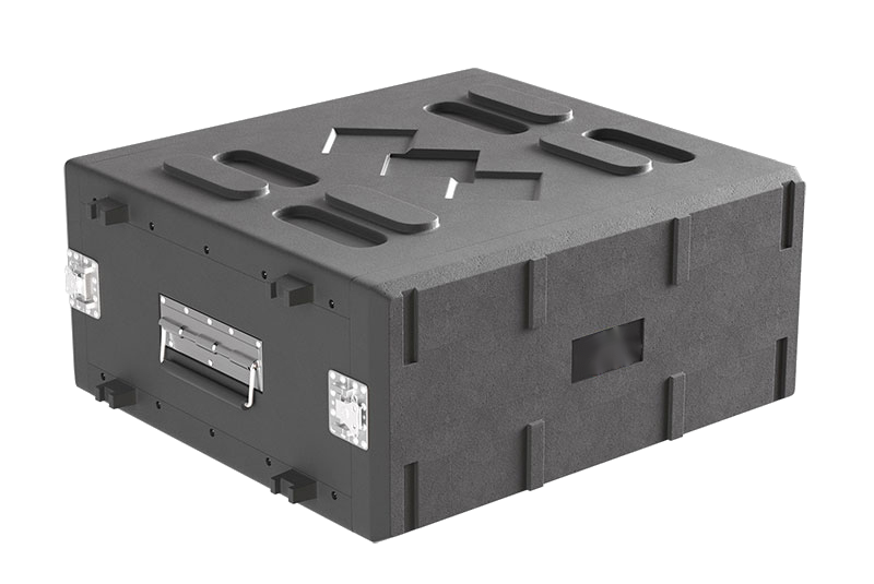 Heavy Duty Amplifier Rack Rackmount Flight Case with Casters 4U from ...