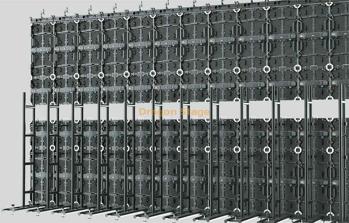 Custom Aluminum Portable Ground Mount Led Stack Truss 8x4m from China ...