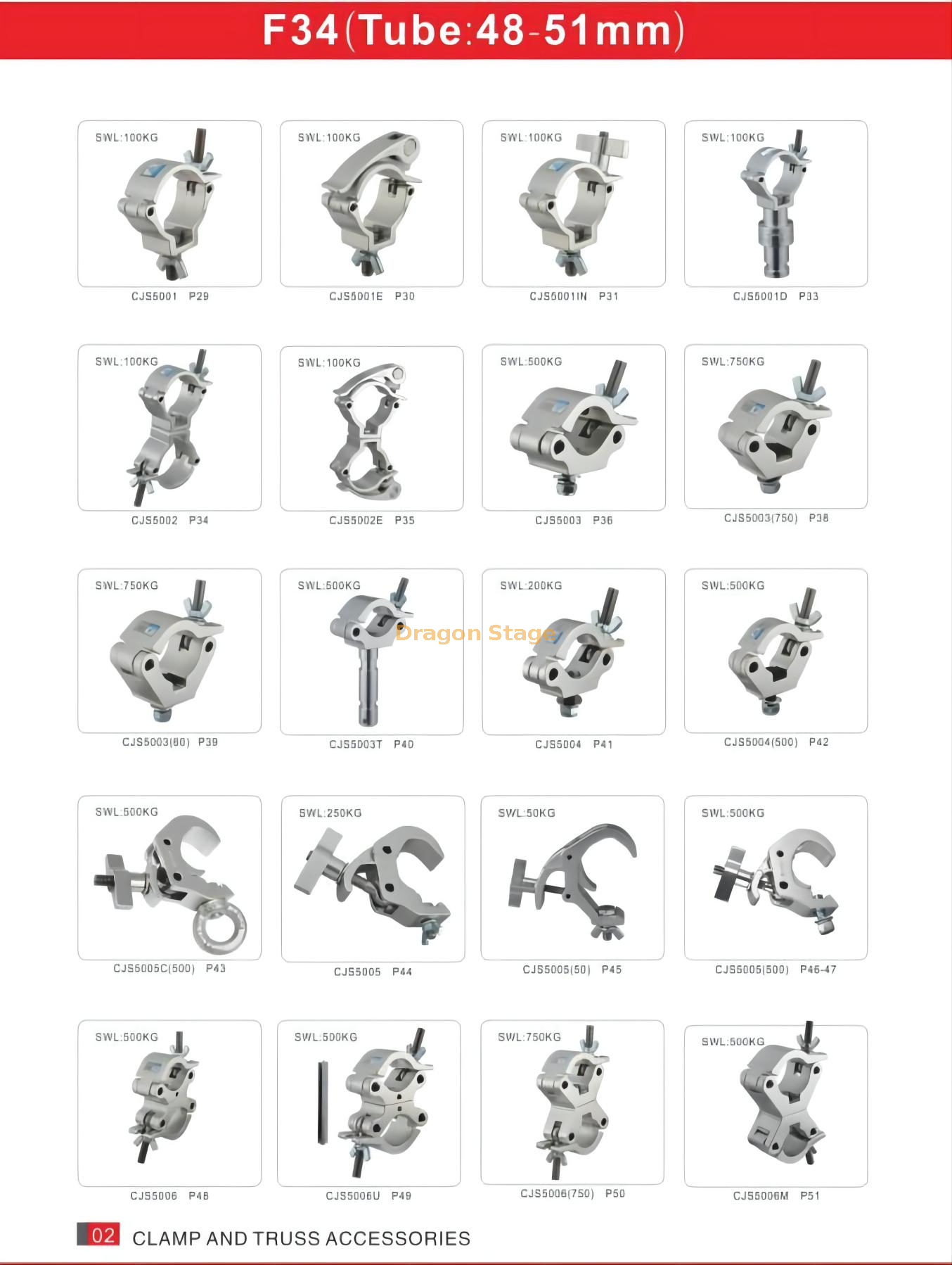 Truss Hook Clamp Heavy Duty Profession Stage Light Hook Truss Clamps ...