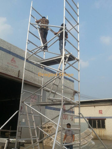 Marine scaffold 16m adjustable mobile aluminum frame tower ladder ...