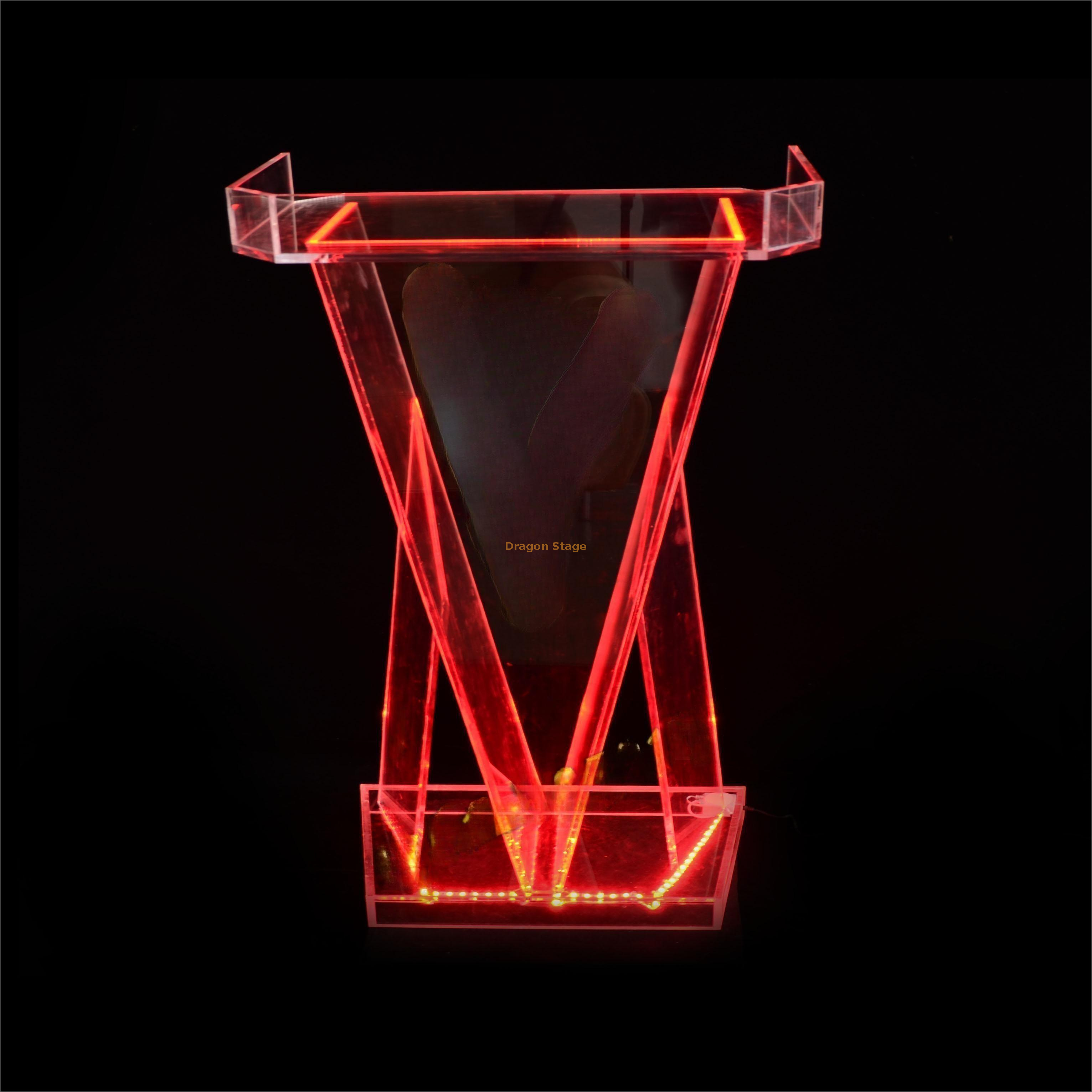 Acrylic Bar DJ Disc Table, Speaking Table, Diamond Shaped Speaking ...