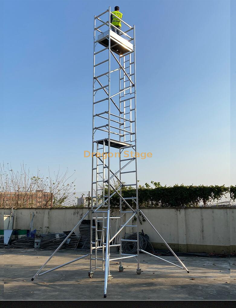 0.75x2x5.68 M Aluminum Platform Mobile Single-width Scaffolding from ...