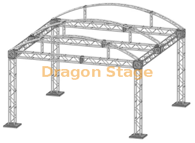 Small Event Curved Roof Truss Design 4x4x3m from China manufacturer ...
