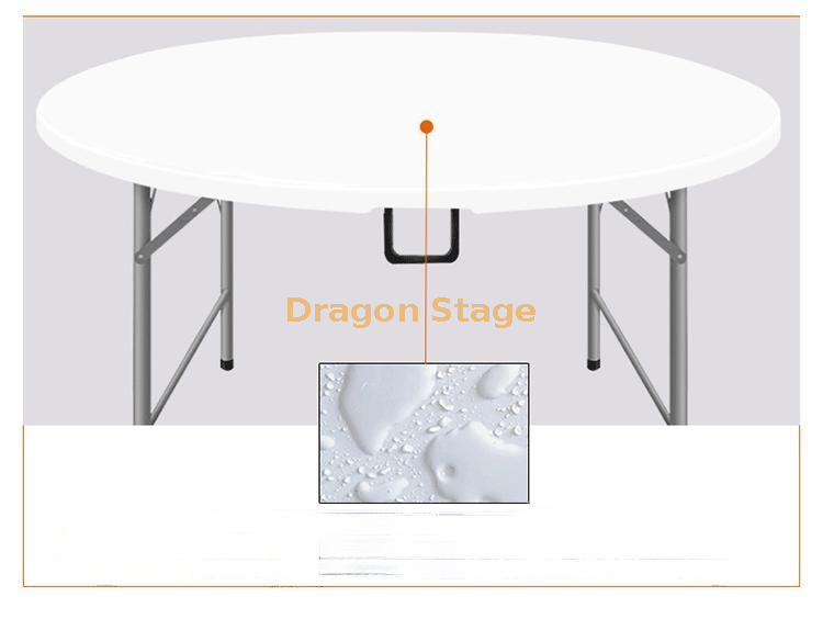 Round Banquet HDPE Plastic Folding Dining Table For Outdoor Events from ...