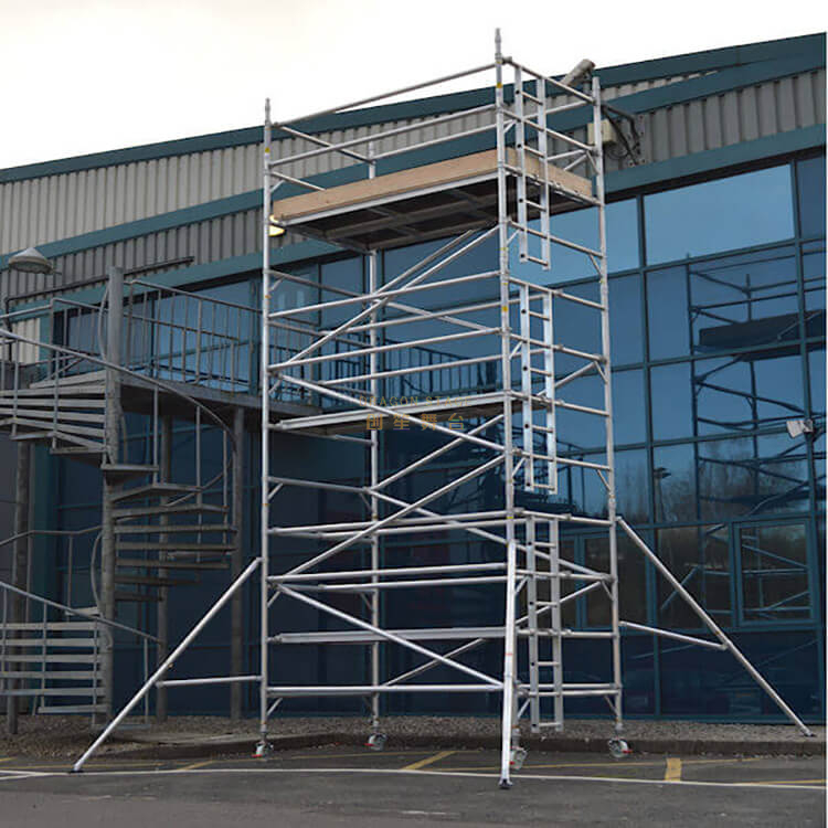 Portable Frame Double scaffolding with climbing ladder from China ...