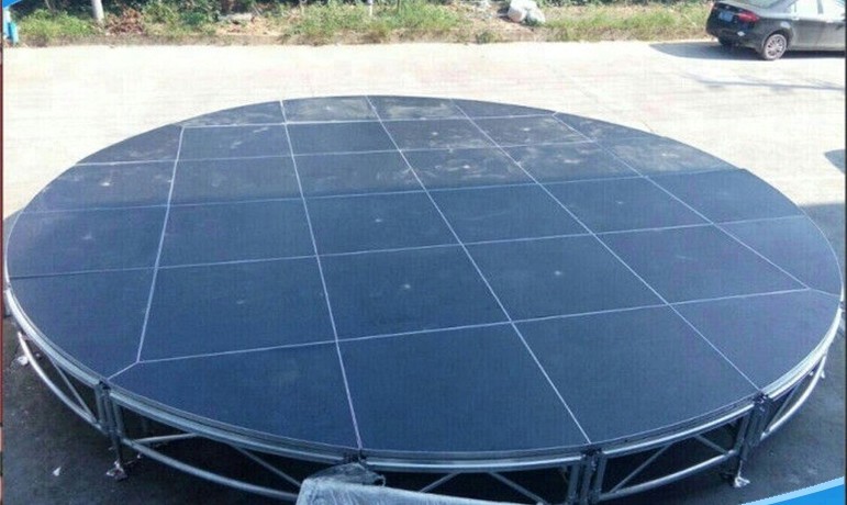 Modular red wooden arena Round Stage from China manufacturer - DRAGON STAGE