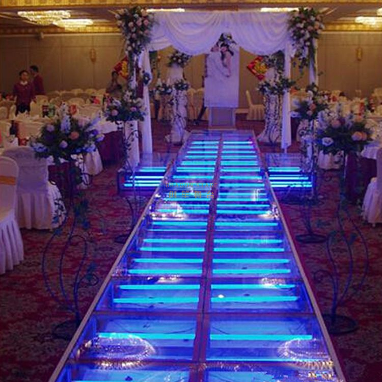 Portable Alluminium Acrylic Wedding Platform 2.44x2.44m Height 0.4-0.8m ...