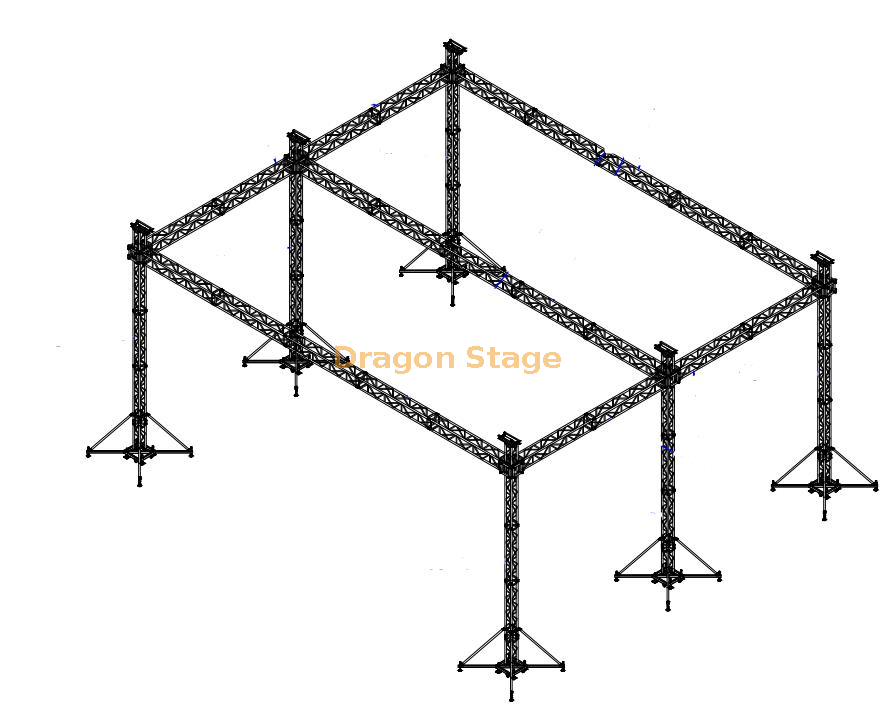 Aluminum Small Event Party Concert Stage Truss Outdoor Event Stages ...