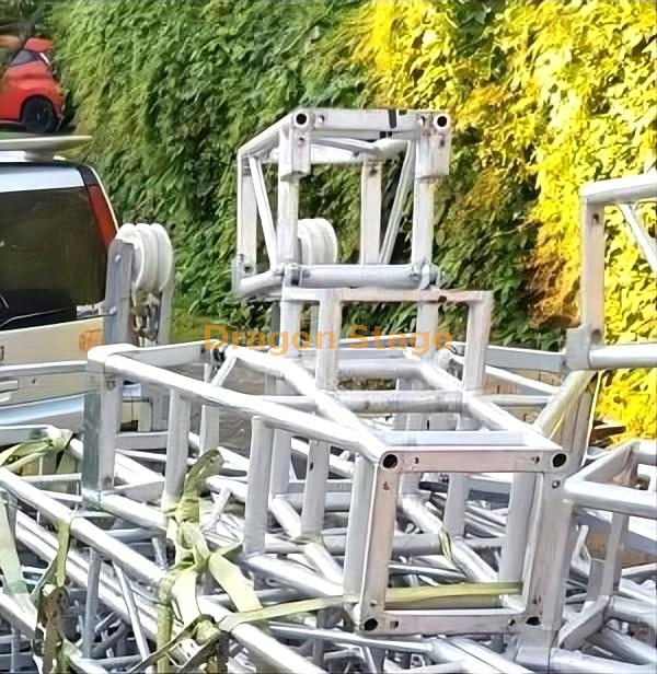 PA Tower Aluminum Truss Triangle Hinge / Line Array Lift Tower Base ...