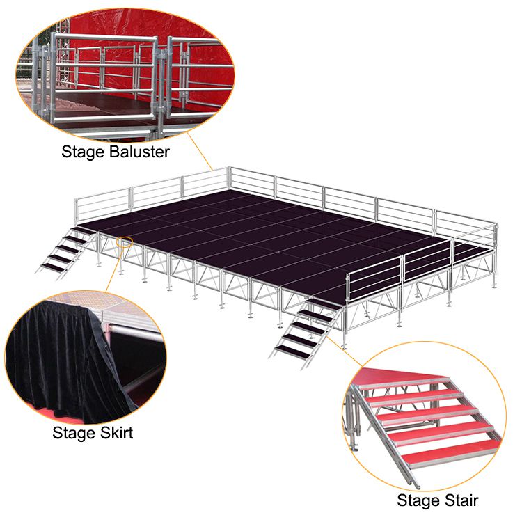 Easy Install Performance Outdoor Aluminium Stage Deck 15x10m from China ...