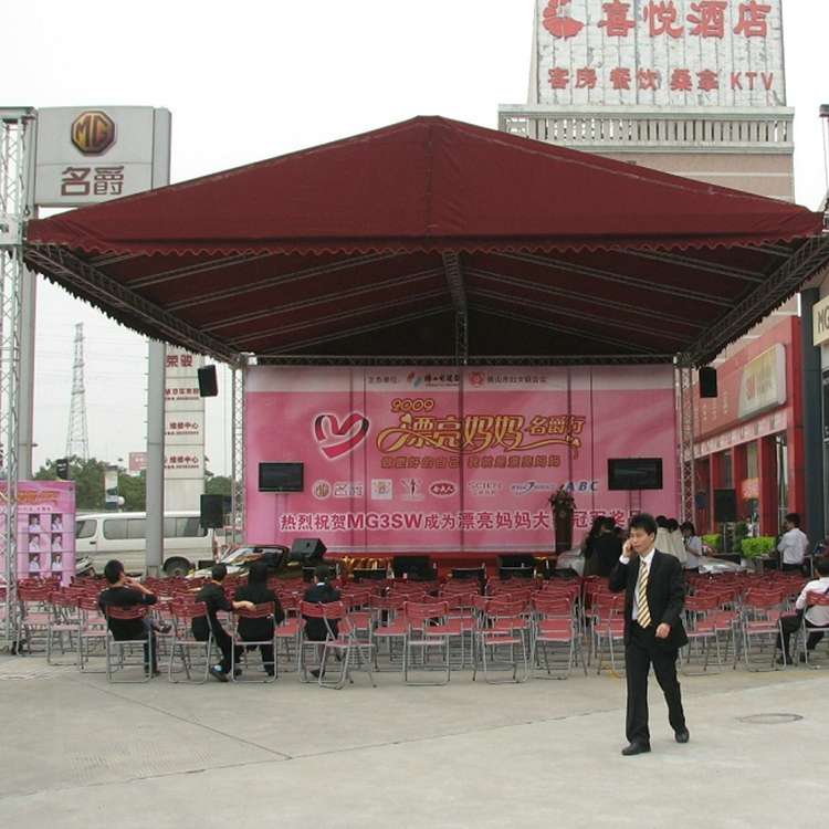 Aluminum Curved Triangle Roof Stage Truss System 6x5x6m from China ...