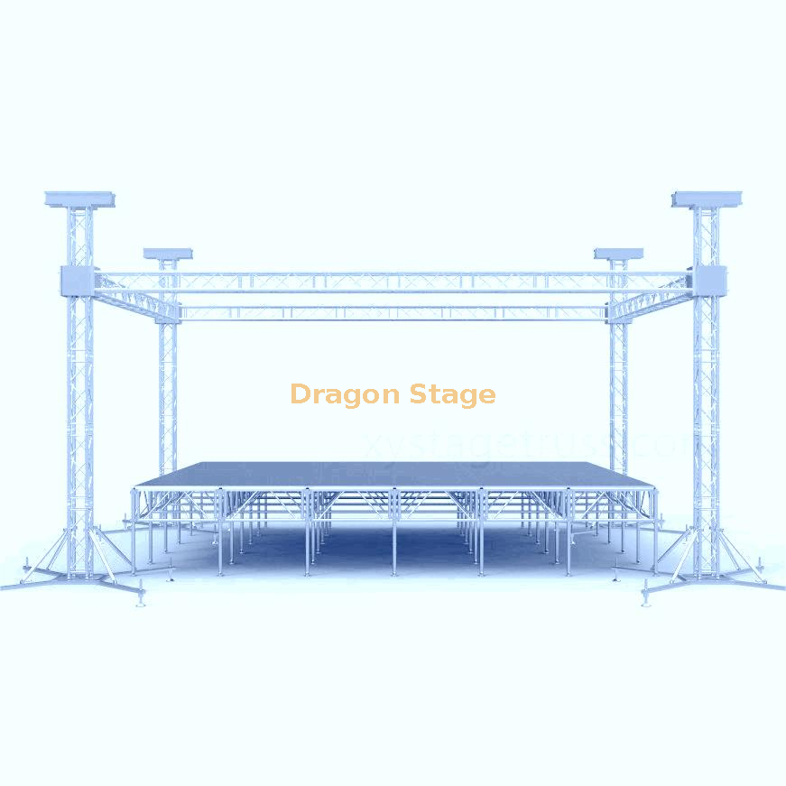 Aluminum Podium Truss Pillar for Concert Event 40x40x15ft from China ...
